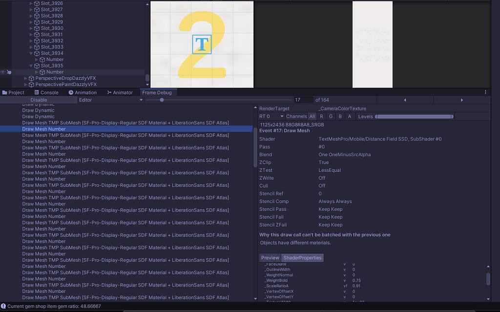 Why World Textmeshpro Generate Sub Mesh And Why It Breaks Batch Unity Engine Unity
