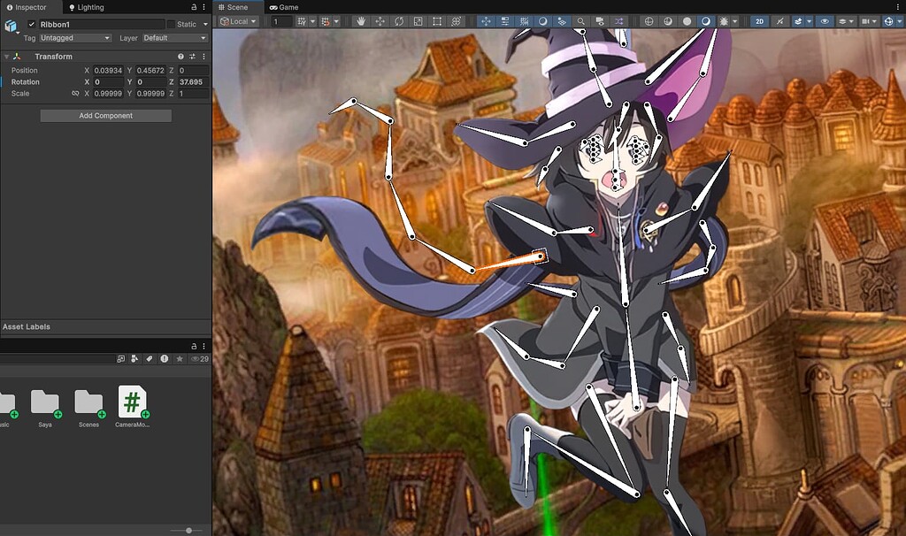 2d skeletal animation bones gets detached after transfering to another project - Unity Engine ...