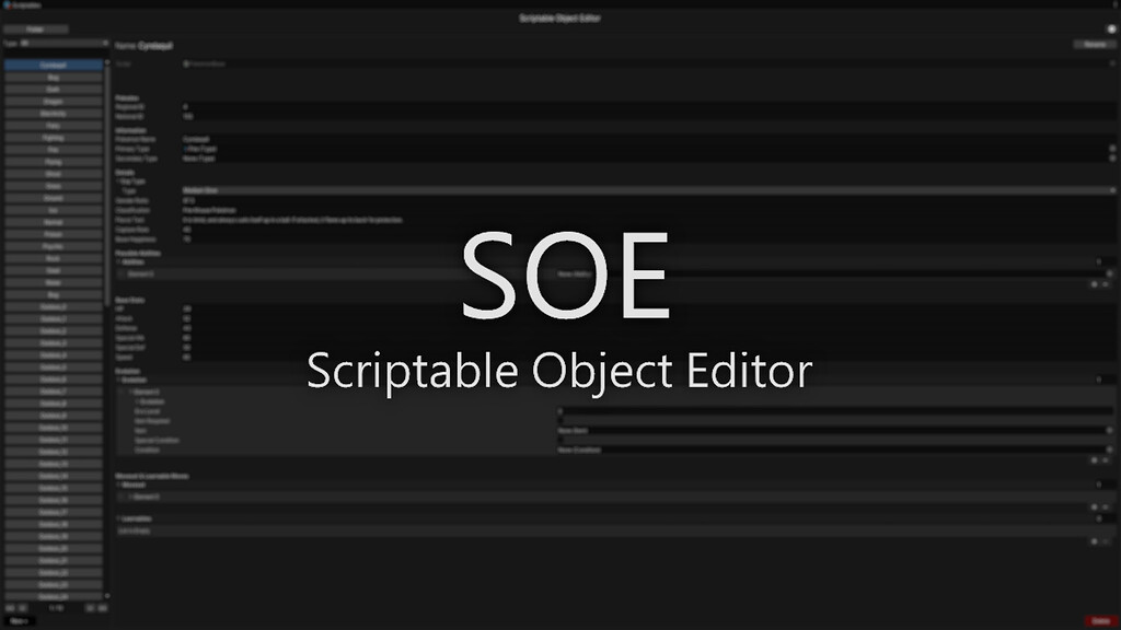 RELEASED 】 ScriptableObject Editor - Centralized Editor, Tools & Creator for ScriptableObjects ...