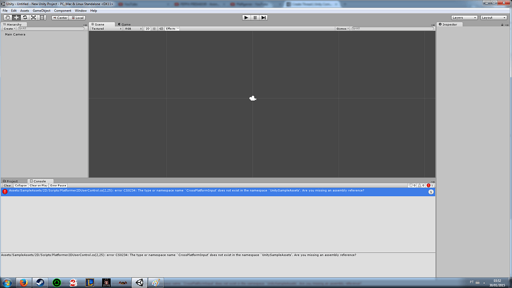 Error with sample Assets - Unity Engine - Unity Discussions