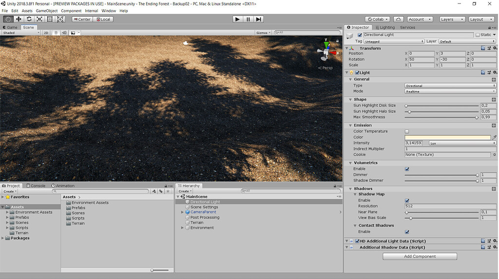 HDRP Terrain Completely Black Shadow Bug - Unity Engine - Unity Discussions
