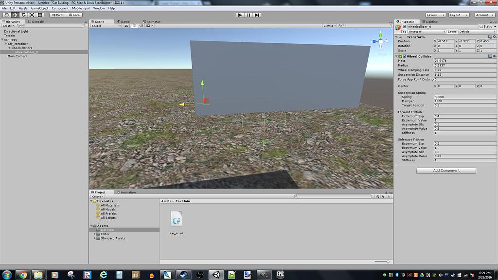[SOLVED] WheelCollider in wrong location - Unity Engine - Unity Discussions