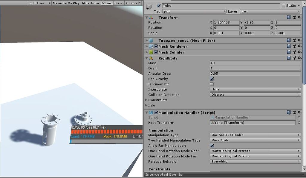MRTK & interaction with the object - Unity Engine - Unity Discussions