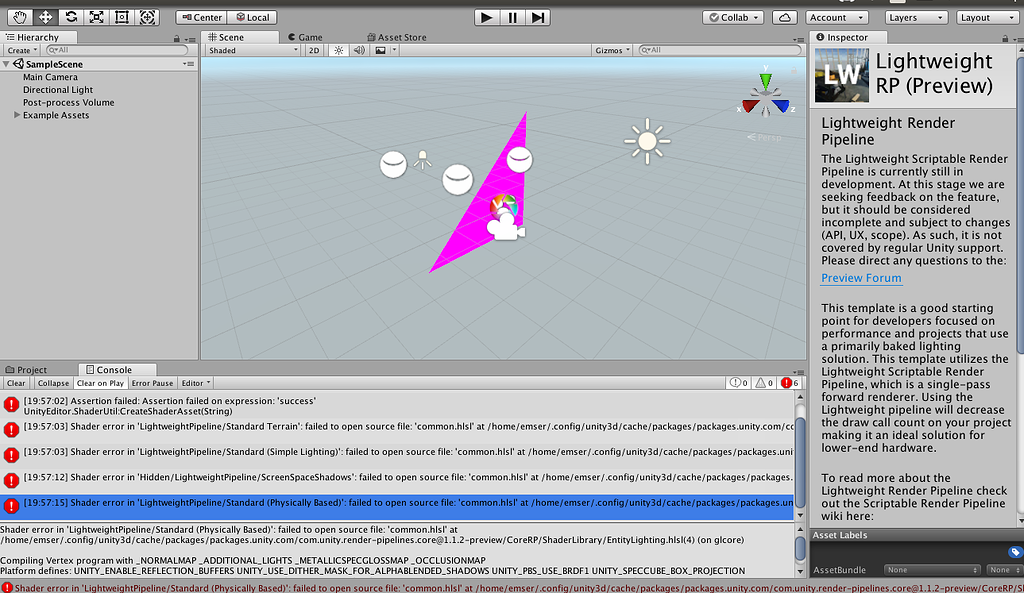201810b13 And Shader Errors Unity Engine Unity Discussions