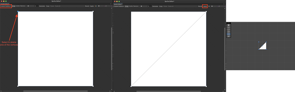 Where is the create 2D triangle sprite option - Unity Engine - Unity ...