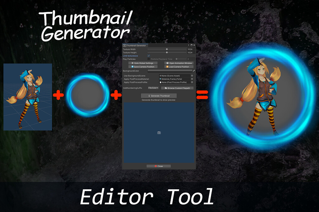 Thumbnail Generator - EditorTool - Community Showcases - Unity Discussions