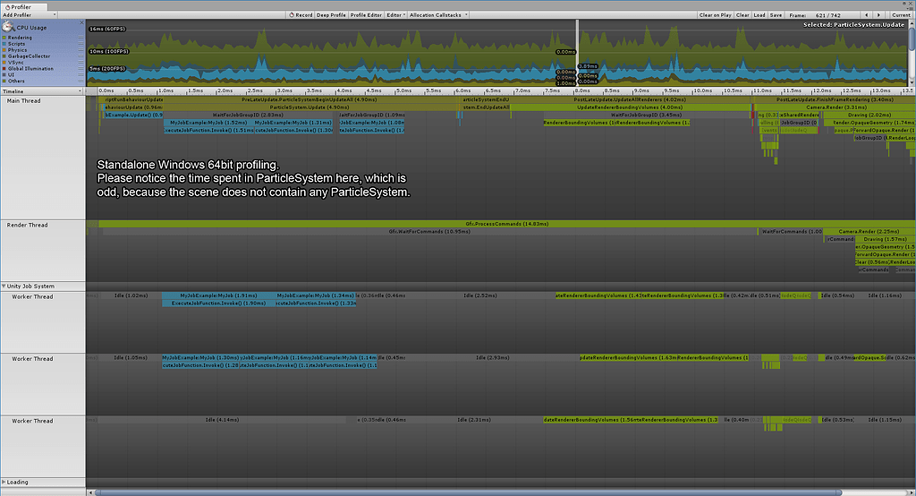 (Case 990576) ParticleSystem cost, without ParticleSystem in Scene - Unity Engine - Unity ...
