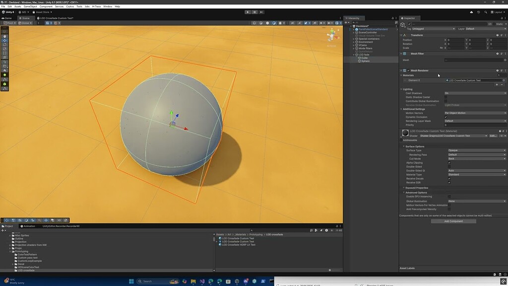 HDRP Shader Graph LOD crossfade in Unity 6.1 - Unity Engine - Unity ... HDRP Shader Graph LOD crossfade in Unity 6.1 - Unity Engine - Unity ...