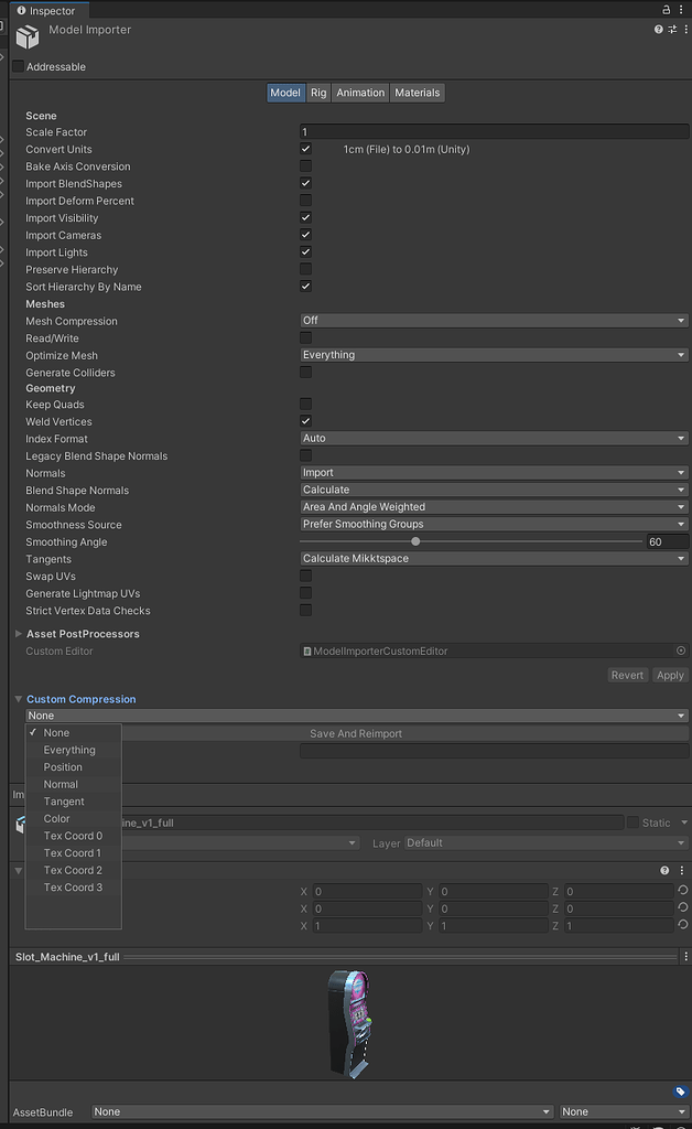 How to add custom fields into any AssetImporter-Inspector. Solution - Unity Engine - Unity ...