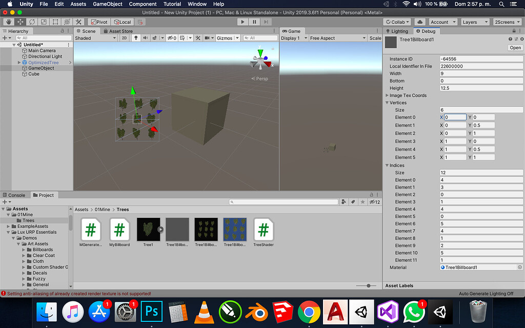 Custom Billboard Created Via Script Not Displaying Correctly Unity Engine Unity Discussions