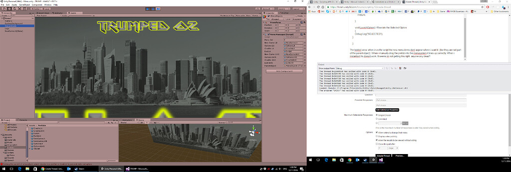 [SOLVED] Instantiate for menu system, So confused. Have read the guide still confused. - Unity ...