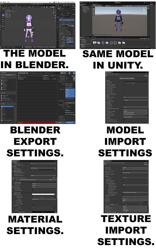 Visual discrepancies between a model when viewed in blender or unity ...