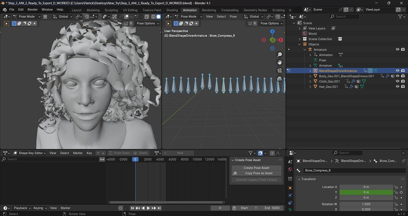 How Can I properly import the Blendshapes/shapekeys made on blender to unity game? - Unity ...