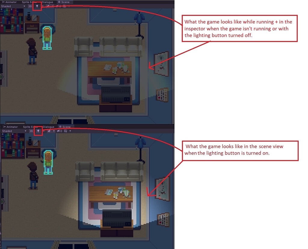 I Cant Get The Shader Effect In The Editor To Display In Game Unity Engine Unity Discussions