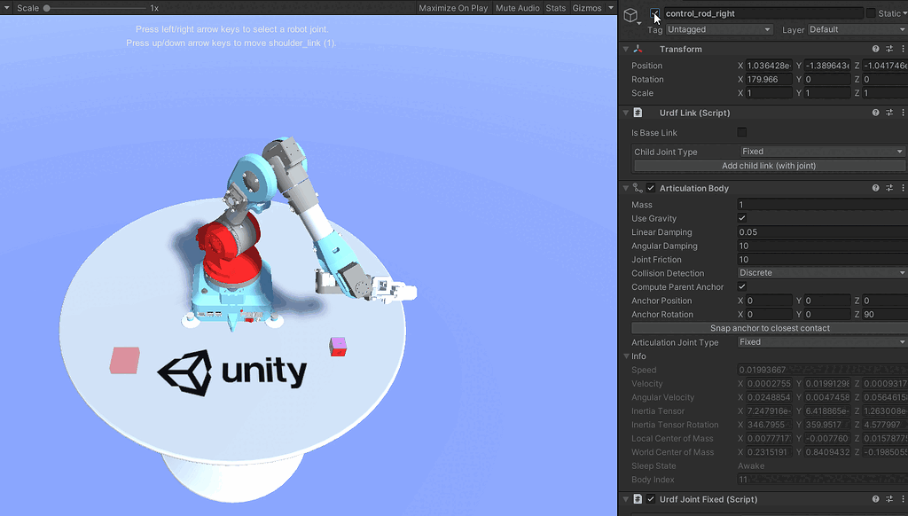 How to work with configurable articulation chains? - Unity Engine ...