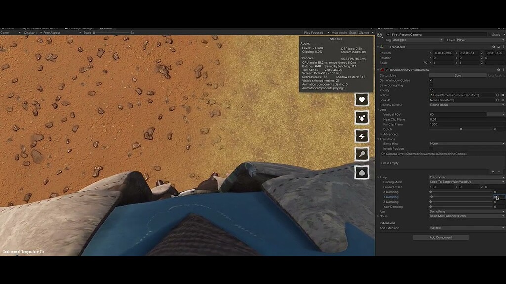 Cinemachine attached to animated bone with damping creates jitter ...