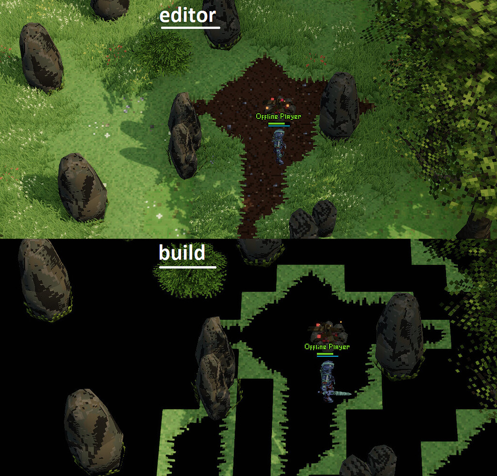 RenderMeshInstanced only working in Editor - Unity Engine - Unity Discussions