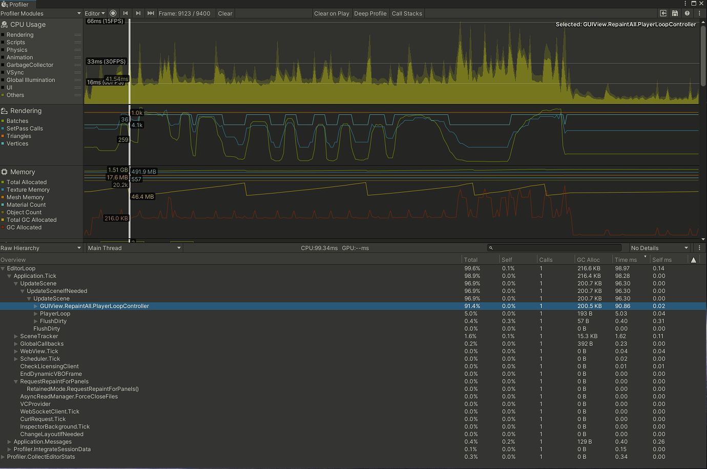 How to avoid GUI.Repaint spikes - Unity Engine - Unity Discussions