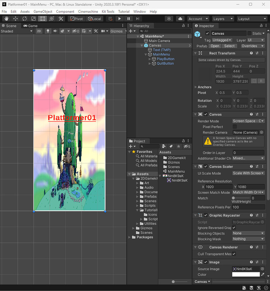 I can't interact with any of my buttons on my menu - Unity Engine - Unity Discussions