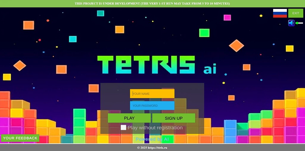 Tetris2D Game WebGL Project Hosted At https://ttris.ru - Unity Services - Unity Discussions