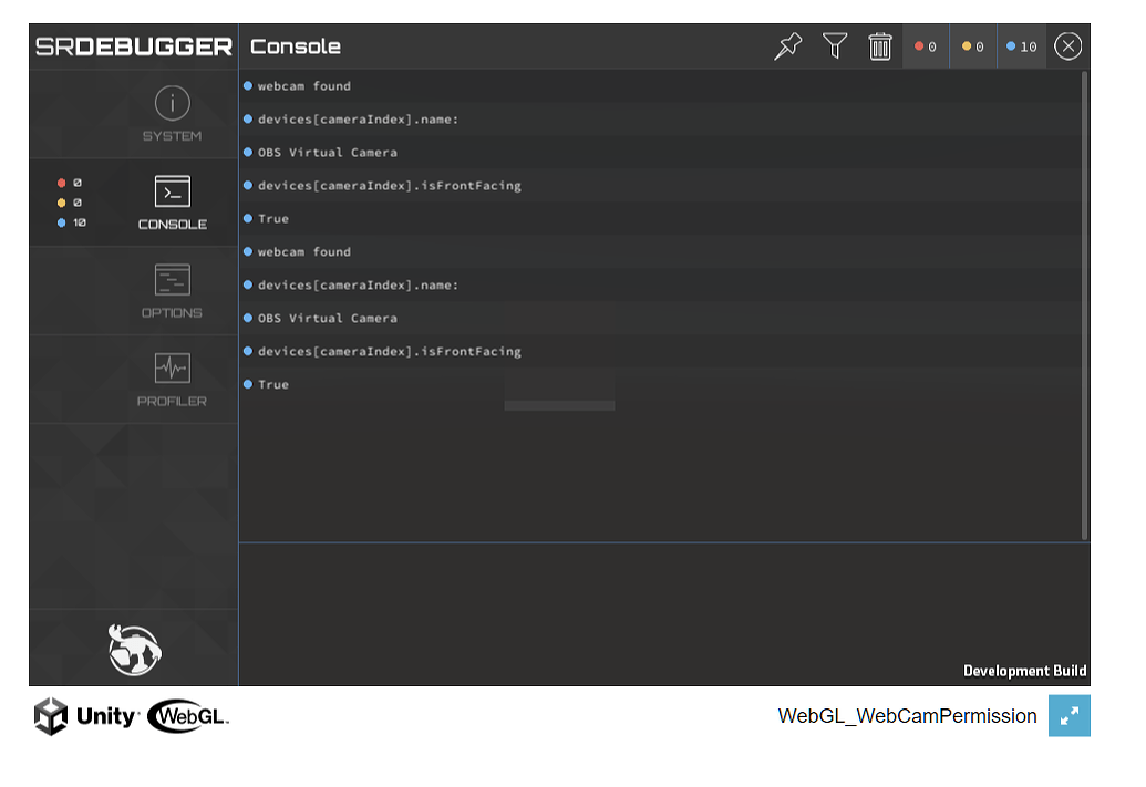 How To Get An Access To A Device Camera Unity Webgl Unity Engine Unity Discussions 4259