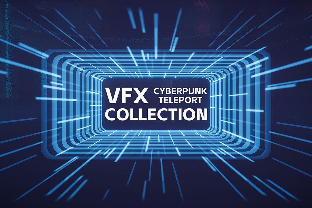 【RELEASED】 Cyberpunk Teleport VFX Collection - Shader based VFX - Community Showcases - Unity ...