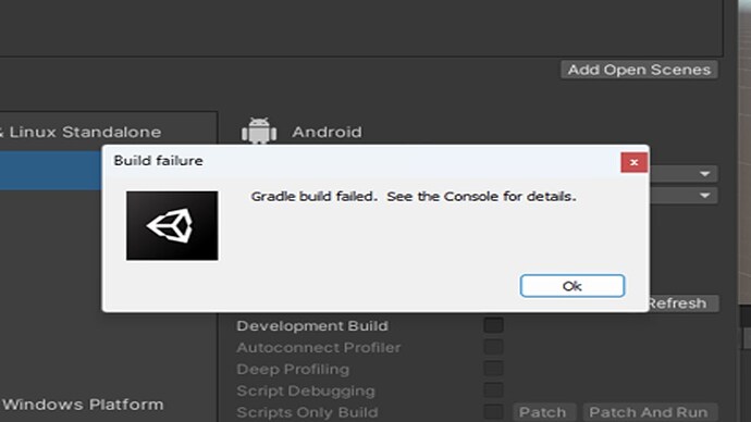 Gradle build failed - Unity Engine - Unity Discussions