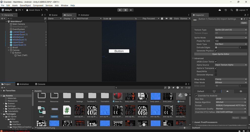 Button wont accept a new image - Unity Engine - Unity Discussions