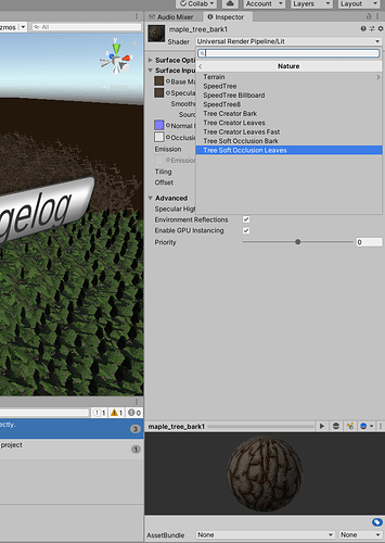 The tree fern must use nature/soft occlusion shader - Unity Engine - Unity Discussions