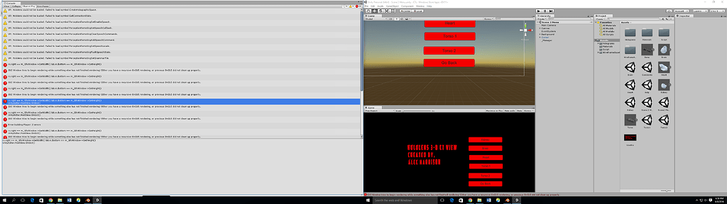 Error: GUI Window tries to begin rendering while something else has not finished rendering ...