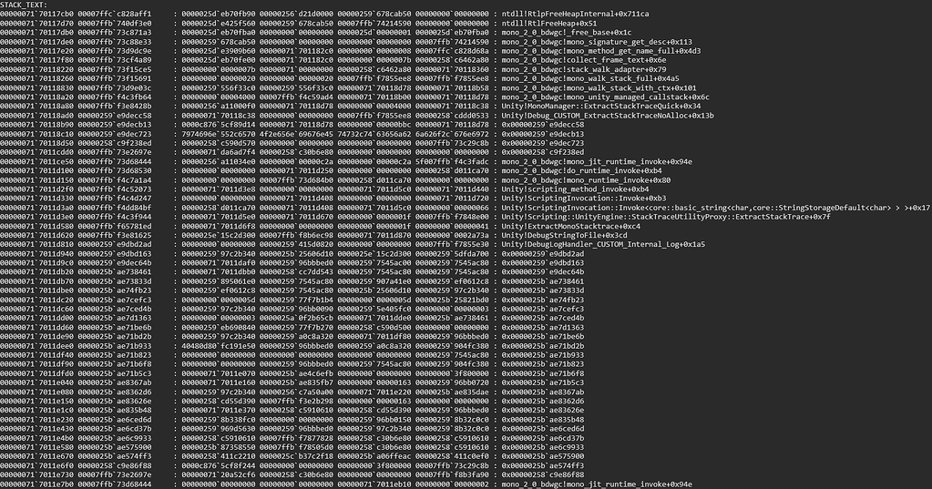 Resolving WinDbg Method Names - Unity Engine - Unity Discussions