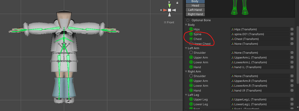 Bone in Avatar Configuration Breaking T-Pose - Seems Fine in Blender? - Unity Engine - Unity ...
