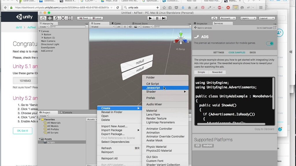 "Failed to recompile android resource files" after adding Unity Ads - Unity Services - Unity ...