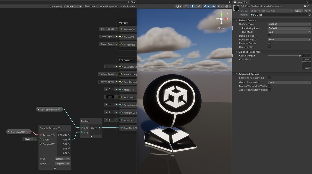 Shader Graph Clear Coat Confusion Unity Engine Unity Discussions 