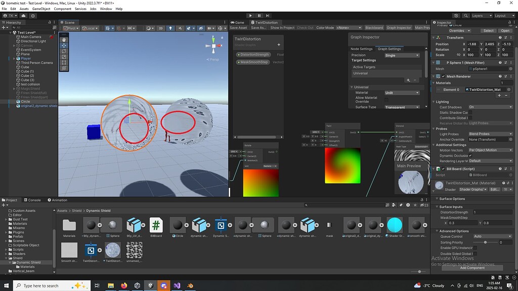 How to adjust the rendering center of the shader graph - Unity Engine - Unity Discussions