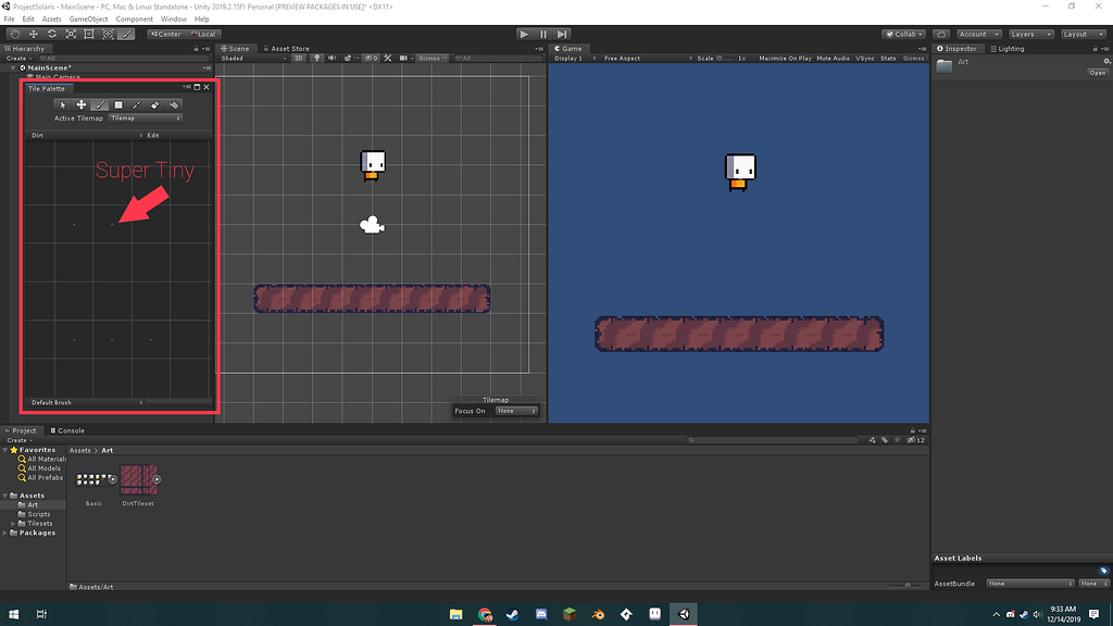 Images in the Tile Palette are super tiny - Unity Engine - Unity Discussions