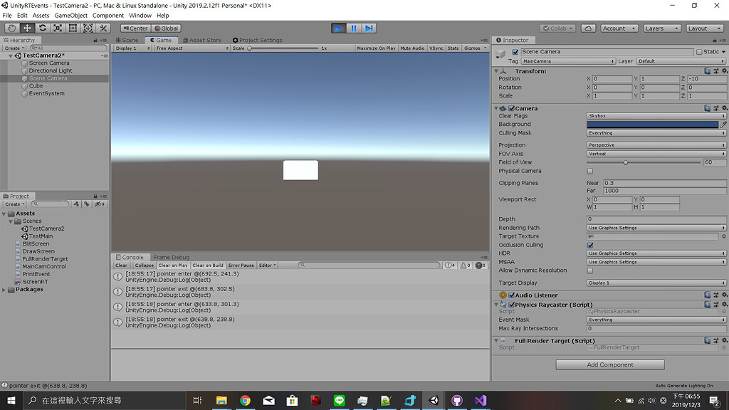 PhysicsRaycaster used with render to RenderTexture - Unity Engine - Unity Discussions