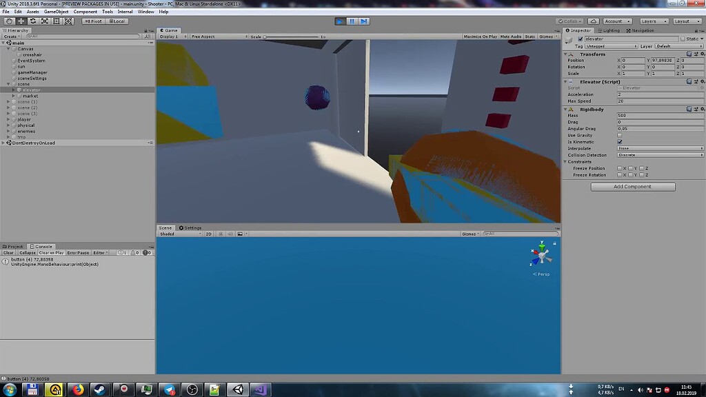 [Solved] Elevator problem - Unity Engine - Unity Discussions