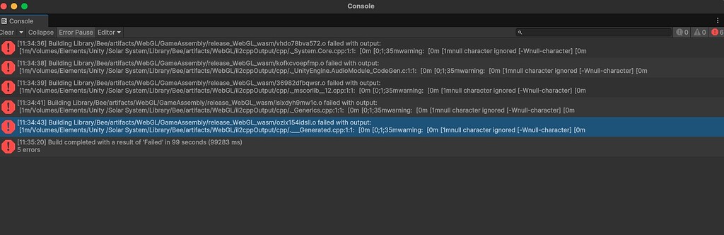 Build fails when trying to build webgl - Unity Engine - Unity Discussions