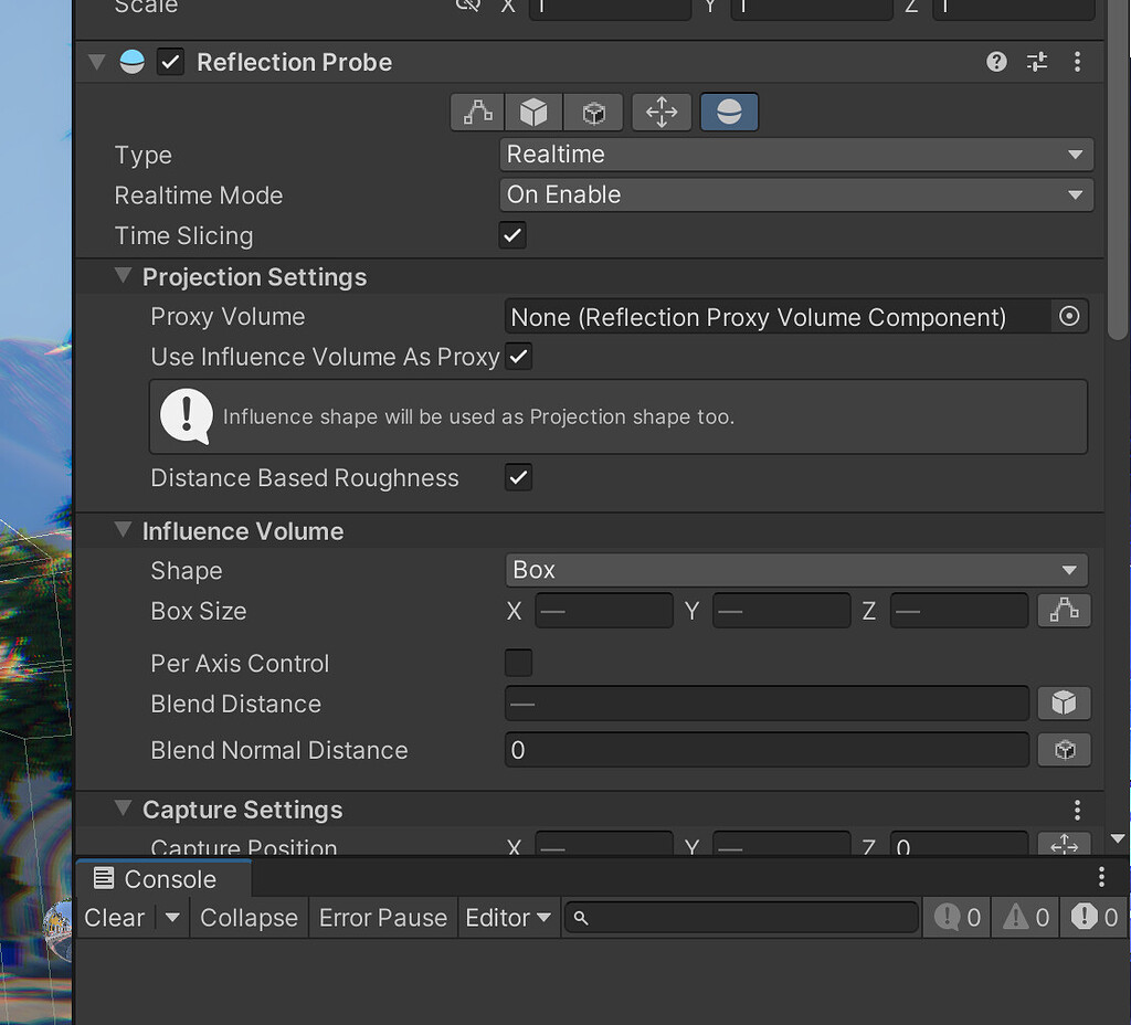 Trying to change a Reflection Probe Realtime mode via scripting doesn't ... Trying to change a Reflection Probe Realtime mode via scripting doesn't ...