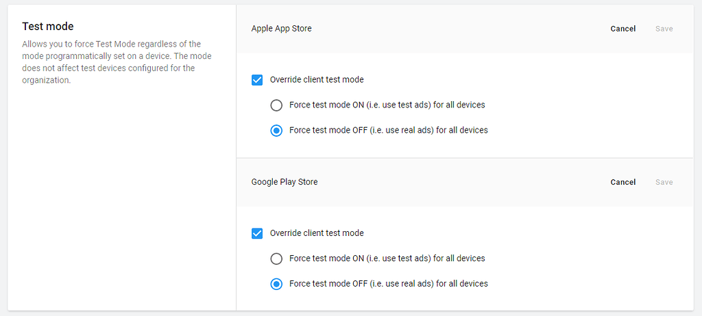 Cant override unity ads client test mode - Unity Services - Unity ... Cant override unity ads client test mode - Unity Services - Unity ...