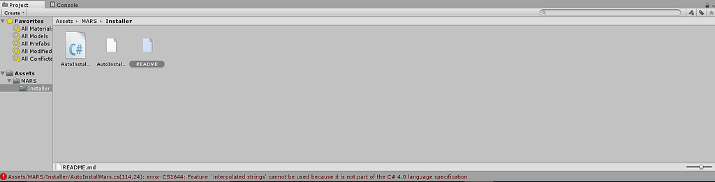 Can't launch MARS - Unity Engine - Unity Discussions