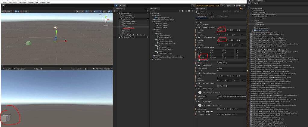 WorldTransform doesn't change on child entity - Unity Engine - Unity Discussions