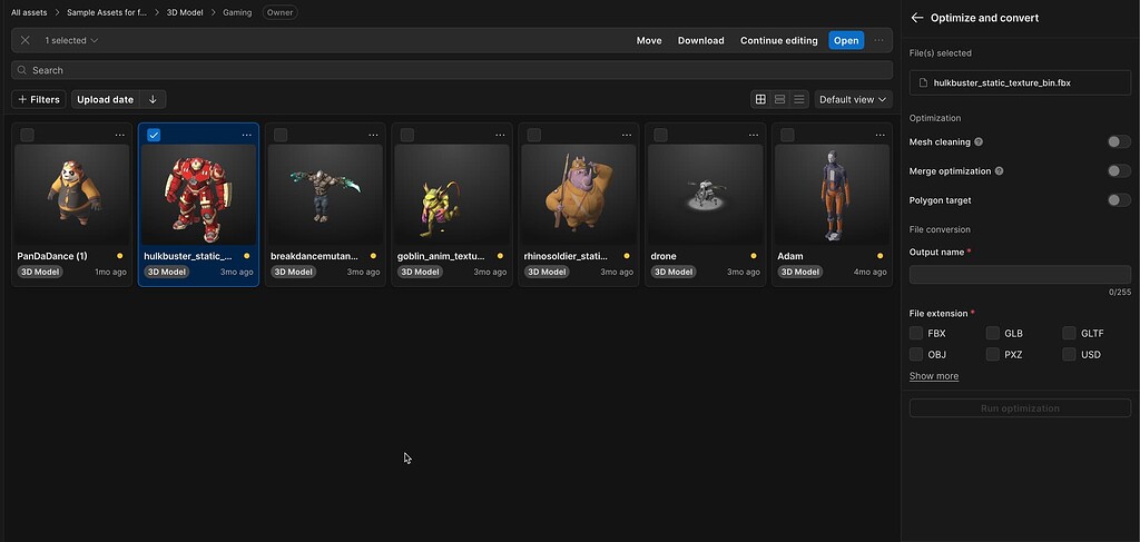 Feature release: Optimize and Convert your 3D assets! - Unity Services - Unity Discussions