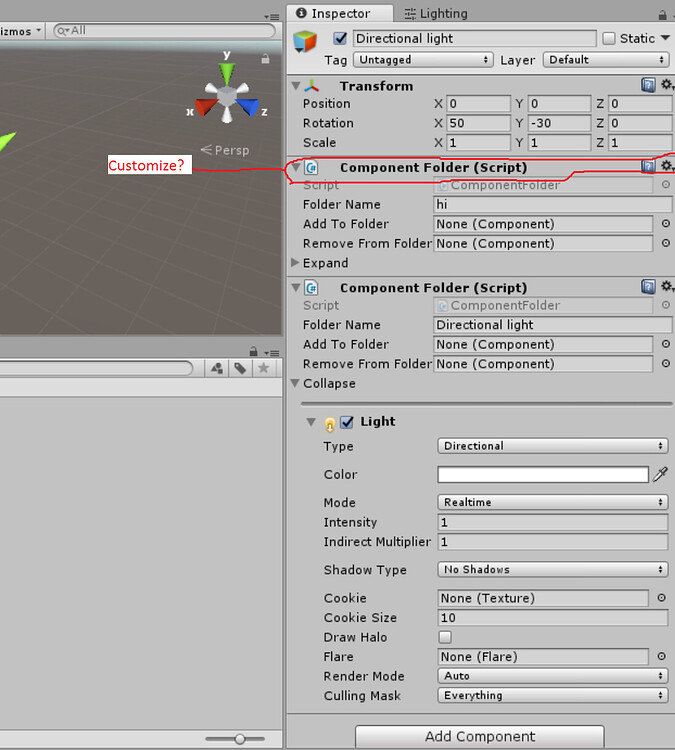 Modifying component inspector headers (for component folders) - Unity Engine - Unity Discussions