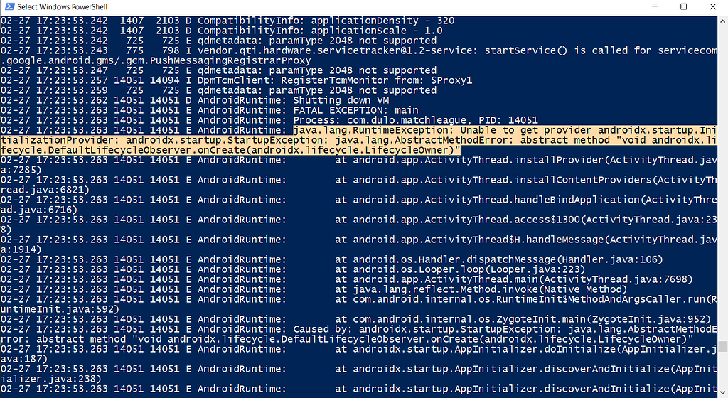 AbstractMethodError : abstract method "void androidx.lifecycle ...