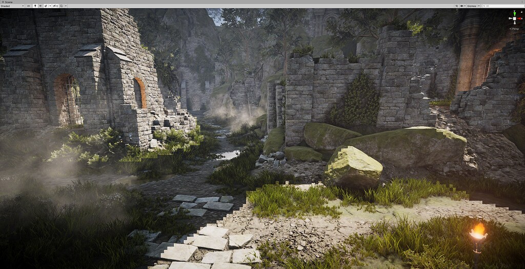 Strange pixelated "shadow" with huge performance loss - Unity Engine - Unity Discussions