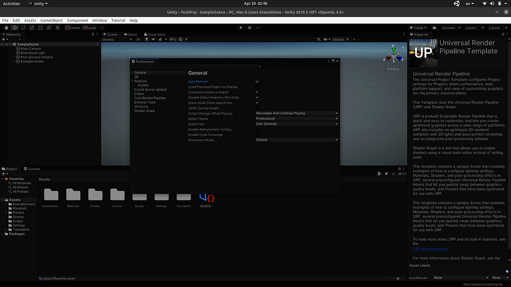 Unity editor is too dark/unreadable only on Universal render pipeline template - Unity Engine ...