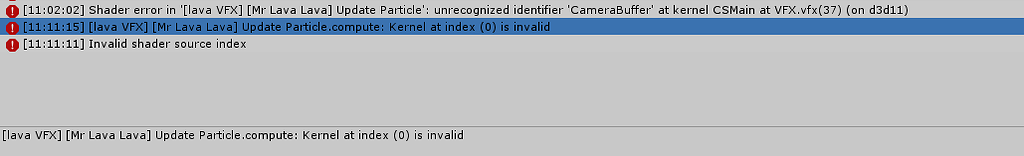 vfx error - Unity Engine - Unity Discussions