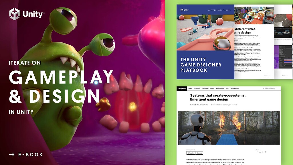 The Unity Game Design Playbook - e-book, available now for free - News & General Discussion ...